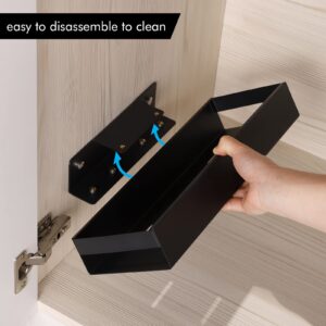 KES Under Sink Organizer for Kitchen Narrow Places, Pull Out Cabinet Organizer Under Sink Storage, Bathroom Organizer Under Sink Matte Black, KPO502A-BK