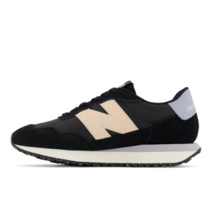 new balance 237v1 black/vintage rose 9 b (m)