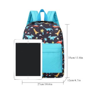 Vanaheimr Kid Backpack for School Bag Dinosaur Toddler Backpack Preschool Book Bag Infant Kindergarten Bag Nursery Lunch Box Boy