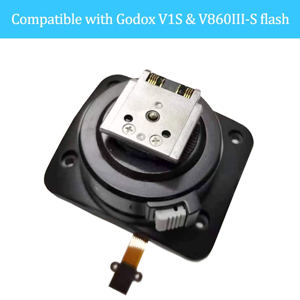 Godox V1S V860III-S Hot Shoe Replacement Mount Foot, Speedlite Flash Repair Parts for V1 & V860III Sony Flash Hot Shoe Replacement (Upgrade Metal Version)