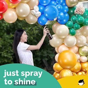 Orca Balloon Shine Spray (16oz) | Ultra Shiny Glow Spray for Latex Balloons. Balloon Brightener Spray for Lasting Gloss Finish (Brillo para Globos)