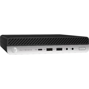 hp elitedesk 705 g4 mini, amd ryzen 5 pro 2400ge 3.2ghz, 8gb ram, 256gb solid state drive, win10p64, (renewed)