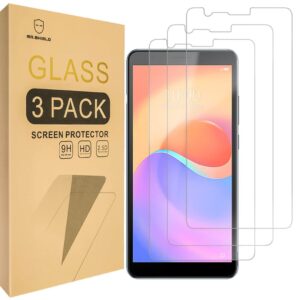 Mr.Shield [3-Pack] Designed For ZTE Blade L210 / ZTE Blade A31 Plus [Tempered Glass] [Japan Glass with 9H Hardness] Screen Protector with Lifetime Replacement