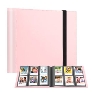 2x3 photo album for fujifilm instax mini instant camera, 288 pockets photo album for polaroid,mini photo album for fujifilm instax mini 12 11 9 40 8 7 evo liplay instant camera, white