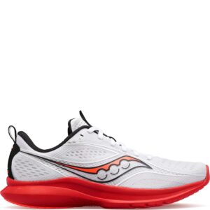 Saucony Men's Kinvara 13 Running Shoe, White/Blck/Vizi, 10.5