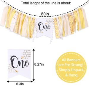 1st Birthday Banner - High Chair Banner 1st Birthday Boy/girl, 1st Birthday Boy/girl, 1st Birthday High Chair Banner, Bee Day Birthday High Chair Banner, 1st Birthday Bee Banner Party Toppers