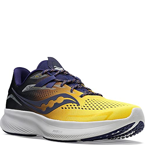 Saucony Men's Ride 15 Running Shoe, Night LITE, 13