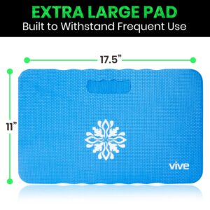 Vive Extra Thick Kneeling Pad for Gardening - Firm Waterproof Knee Mat for Work, Cleaning, Bathing Baby, or Hard Wood Floors - Foam Kneeler for Yoga, Exercise - Great Garden Supplies & Accessories