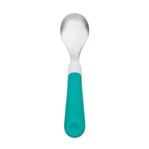 OXO Tot Training Fork and Spoon Set, Teal, 2-Pack