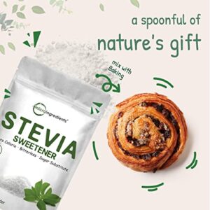 Stevia Sweetener Powder with Plant-based Erythritol, 4 Pounds (64 Ounces) | Keto, 0 Calorie, Low Carb, 4:1 Sugar Substitute, Natural Sweetener, Bitterless, Reb-A Stevia Leaf Extract, Non-GMO, Vegan