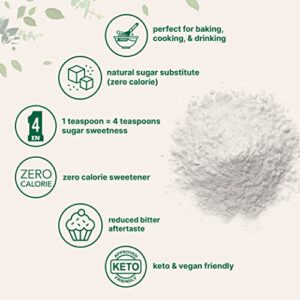 Stevia Sweetener Powder with Plant-based Erythritol, 4 Pounds (64 Ounces) | Keto, 0 Calorie, Low Carb, 4:1 Sugar Substitute, Natural Sweetener, Bitterless, Reb-A Stevia Leaf Extract, Non-GMO, Vegan