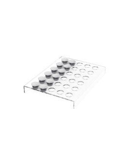 xiaomanshangwu coffee pod holder organizer tray,clear acrylic coffee pod organizer for 30 nespresso capsule pods,countertop or in drawer storage for office,home or kitchen, 30 pods