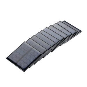 SUNYIMA 10Pcs 5.5V 80mA Mini Solar Panels 2.36"x2.36" for Solar Power Mini Solar Cells DIY Electric Toy Materials Photovoltaic Cells Solar DIY System Kits