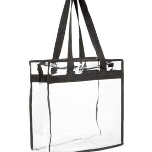 UEOE Clear Tote Bag, Stadium Approved Transparent Bags Security Travel Bag Gym See Through Bag, 30 * 30 * 10cm