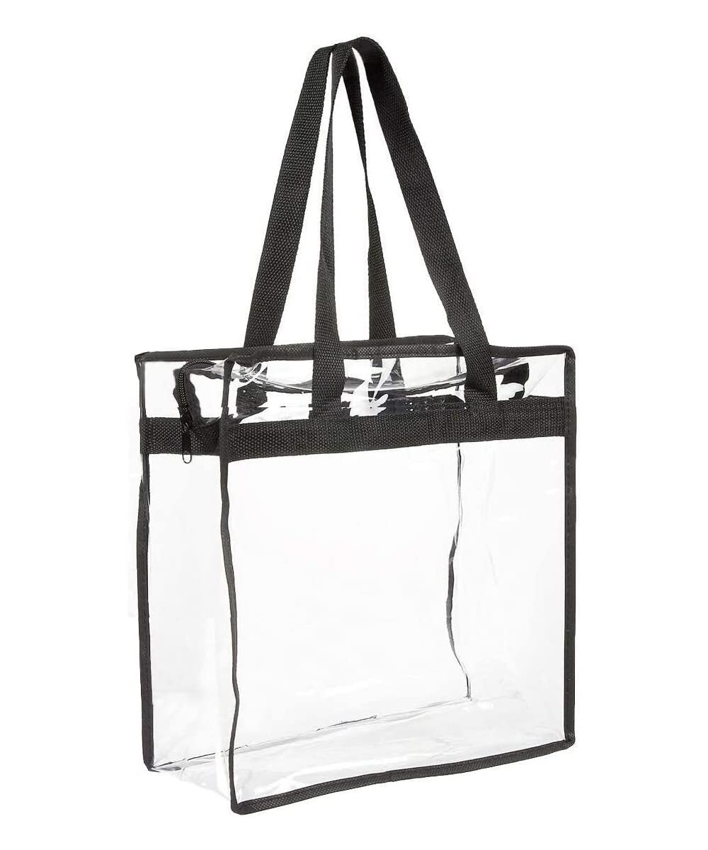 UEOE Clear Tote Bag, Stadium Approved Transparent Bags Security Travel Bag Gym See Through Bag, 30 * 30 * 10cm