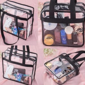 UEOE Clear Tote Bag, Stadium Approved Transparent Bags Security Travel Bag Gym See Through Bag, 30 * 30 * 10cm