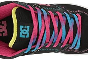 DC Women's Manteca 4 Mid High Top Casual Skate Shoe, Black/Multi, 9