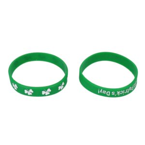 St. Patrick's Day 9pcs Costume Set, Irish Lucky Green Bow Necklace Glass Tattoo Sticker Rubby Wristbands, Carnival Hololiday Accessory Decorations