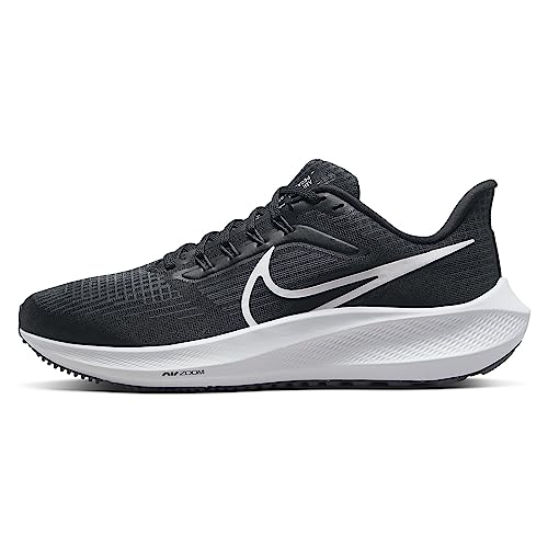 NIKE Women's Sneaker, Black White Dk Smoke Grey, 6