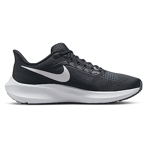 NIKE Women's Sneaker, Black White Dk Smoke Grey, 6