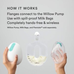 Willow 3.0 Wearable Breast Pump, Hands-Free Breast Pump, Double Electric Breast Pump with 24mm and 27mm Flange | The Only Leak Proof Wearable Pump