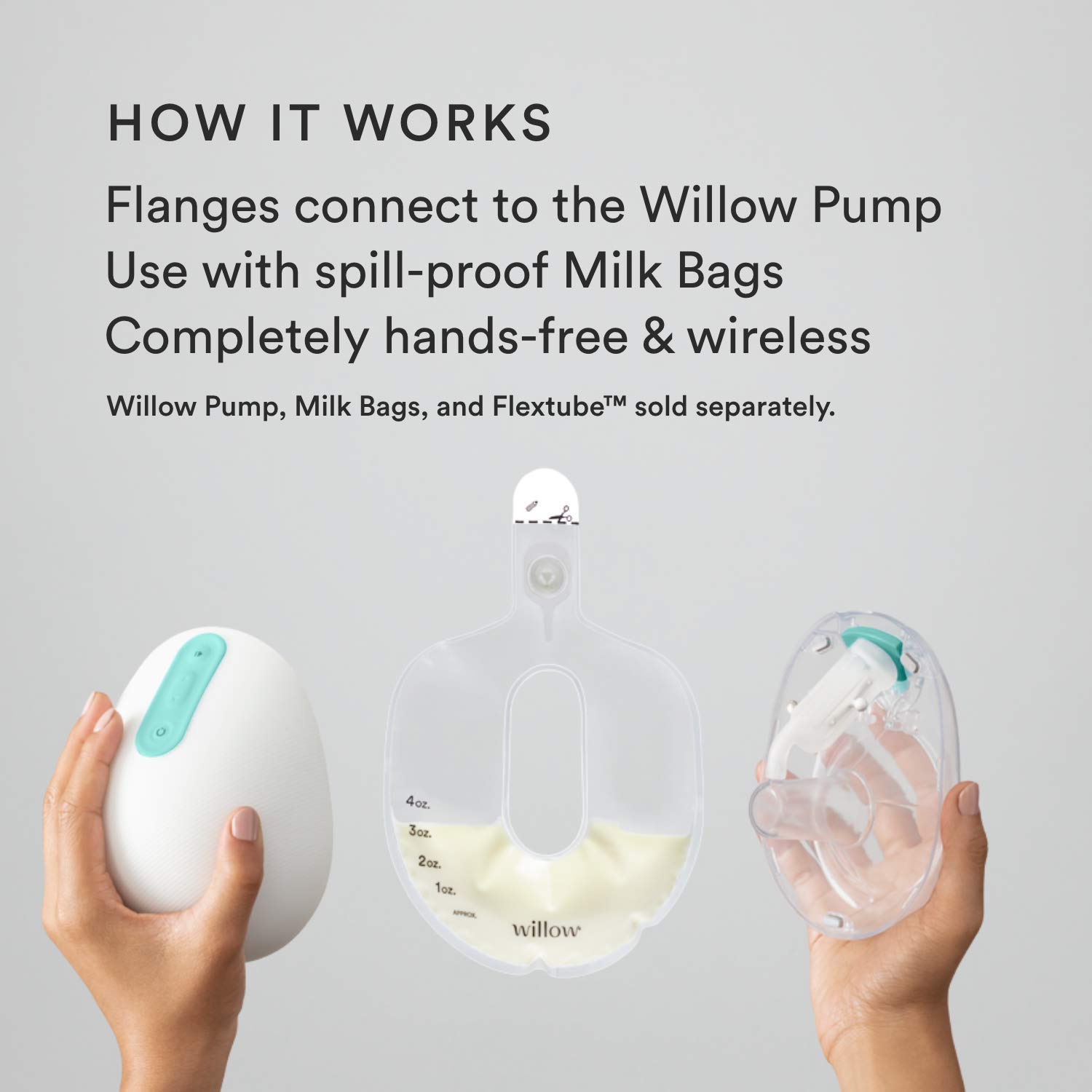 Willow 3.0 Wearable Breast Pump, Hands-Free Breast Pump, Double Electric Breast Pump with 24mm and 27mm Flange | The Only Leak Proof Wearable Pump