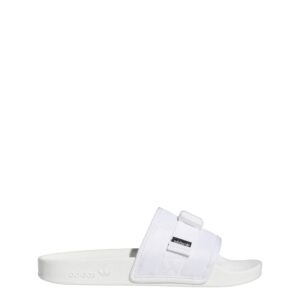 adidas originals adilette white/white/black 8 b (m)