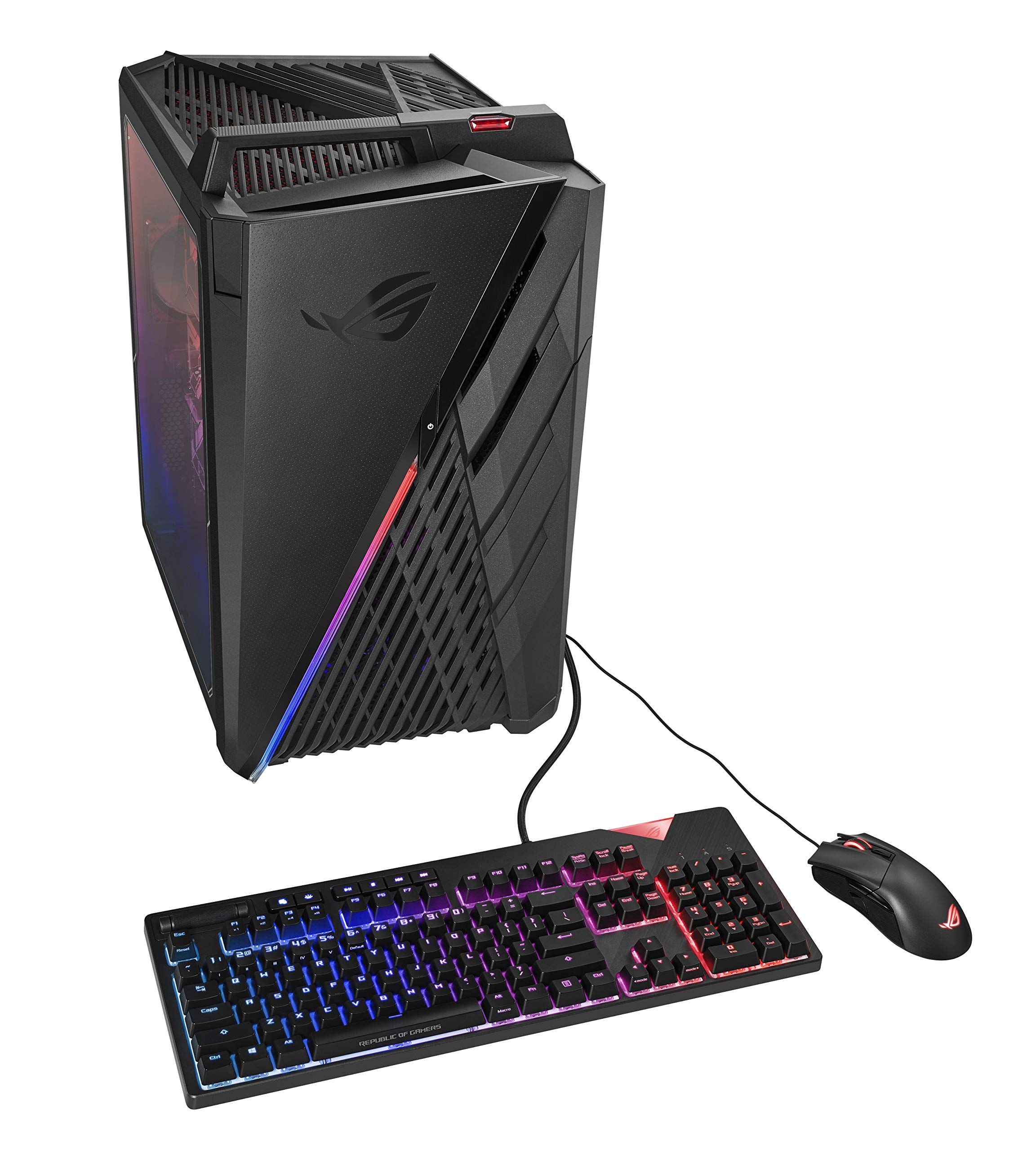 ASUS ROG Strix GA35 Gaming Desktop PC, GeForce RTX 3080, AMD Ryzen 9 5900X, 32GB DDR4 RAM, 1TB PCIe SSD + 2TB HDD, Dual Hot-Swap SSD Bays, ROG Scope & Chakram, Windows 10 Professional, GA35DX-XB989