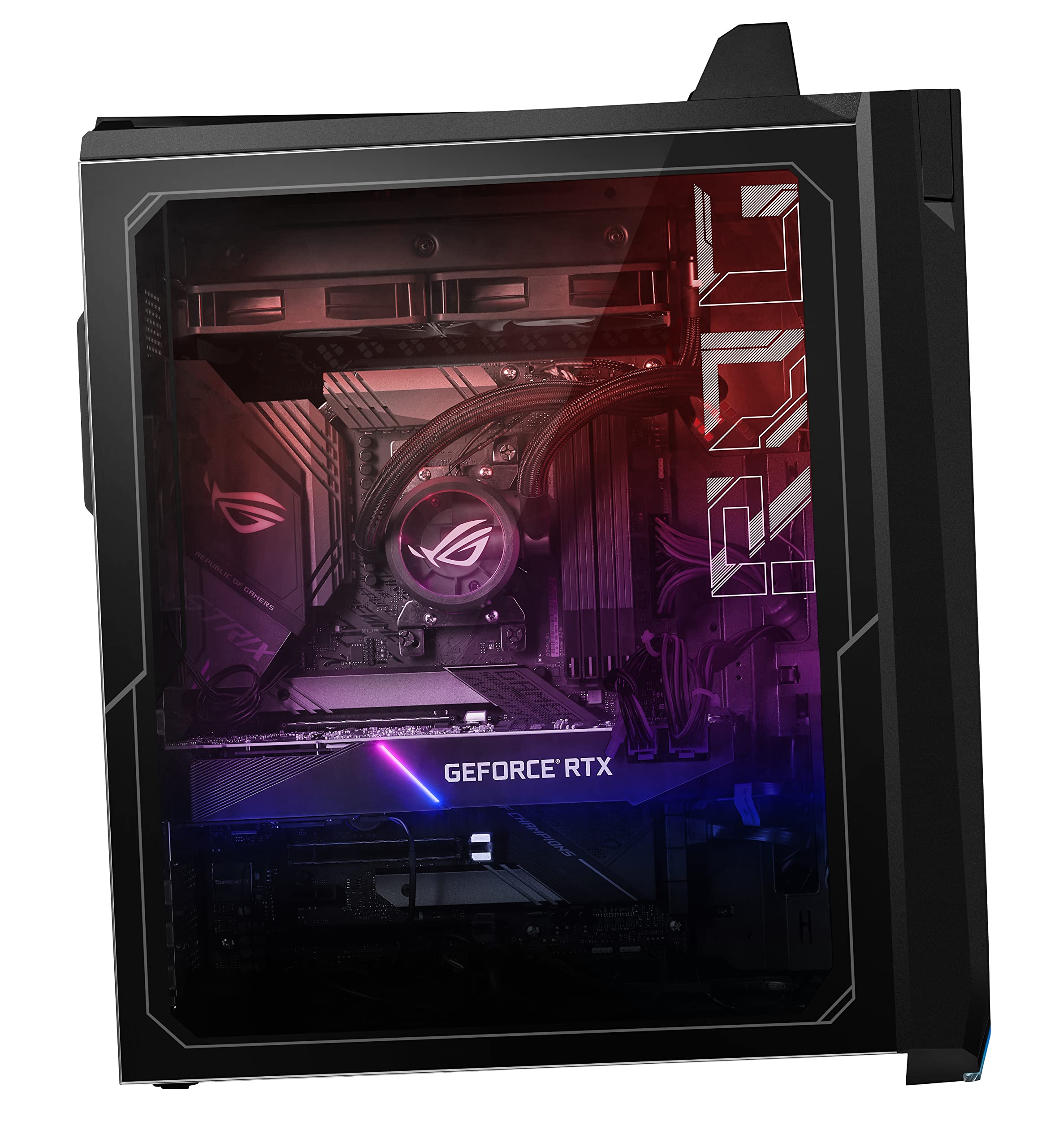 ASUS ROG Strix GA35 Gaming Desktop PC, GeForce RTX 3080, AMD Ryzen 9 5900X, 32GB DDR4 RAM, 1TB PCIe SSD + 2TB HDD, Dual Hot-Swap SSD Bays, ROG Scope & Chakram, Windows 10 Professional, GA35DX-XB989