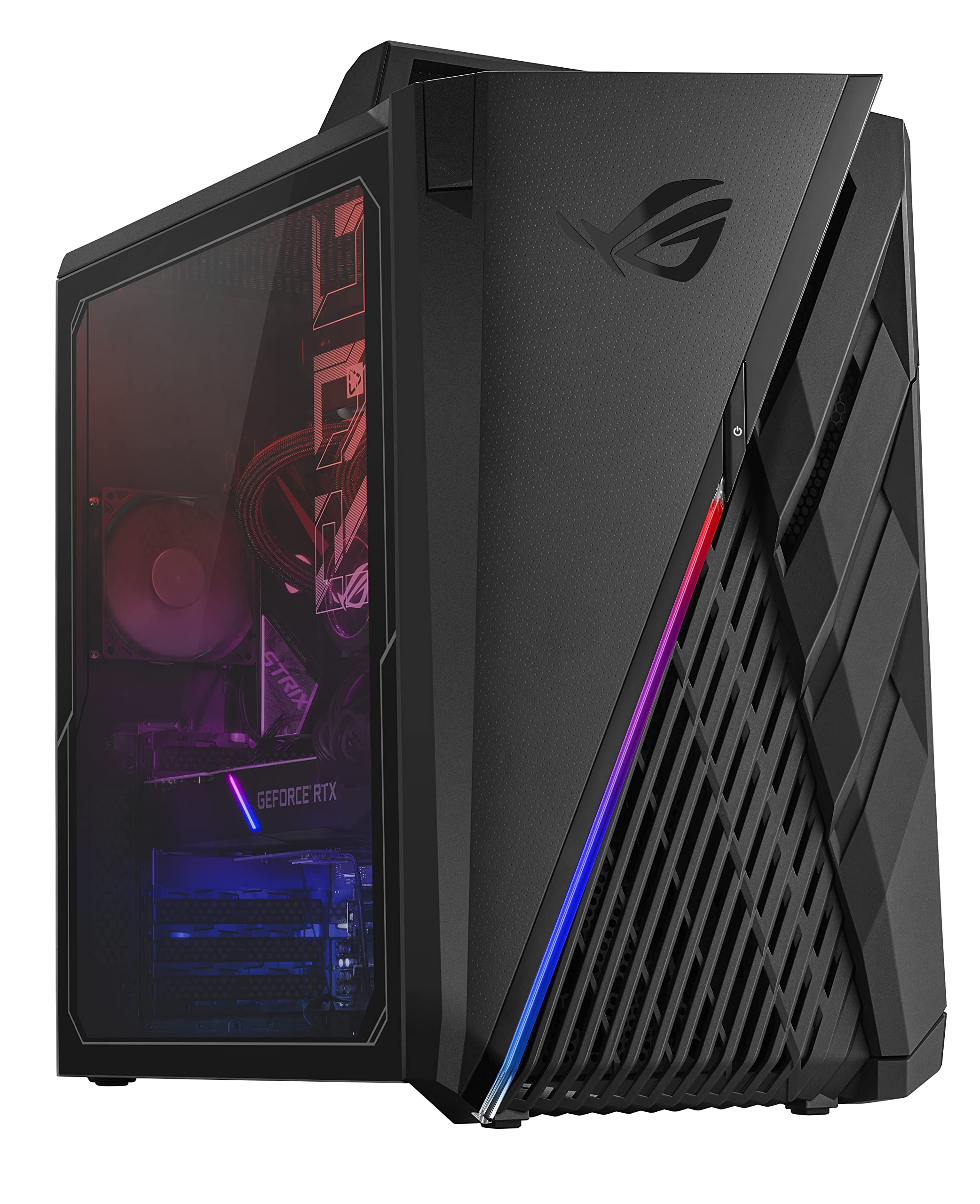 ASUS ROG Strix GA35 Gaming Desktop PC, GeForce RTX 3080, AMD Ryzen 9 5900X, 32GB DDR4 RAM, 1TB PCIe SSD + 2TB HDD, Dual Hot-Swap SSD Bays, ROG Scope & Chakram, Windows 10 Professional, GA35DX-XB989