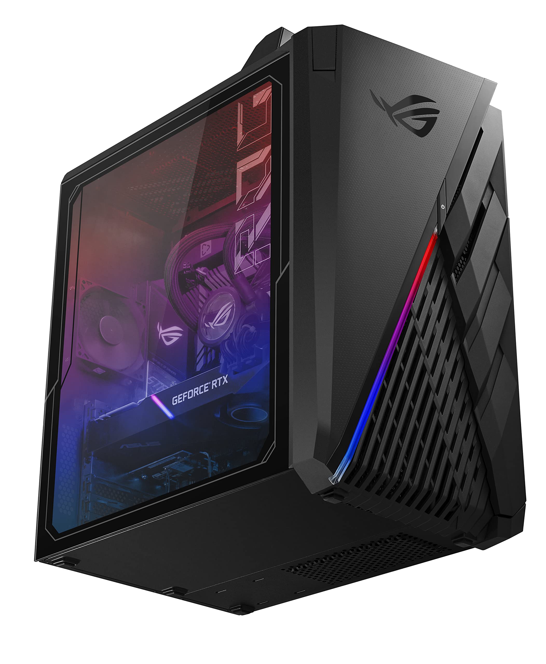 ASUS ROG Strix GA35 Gaming Desktop PC, GeForce RTX 3080, AMD Ryzen 9 5900X, 32GB DDR4 RAM, 1TB PCIe SSD + 2TB HDD, Dual Hot-Swap SSD Bays, ROG Scope & Chakram, Windows 10 Professional, GA35DX-XB989