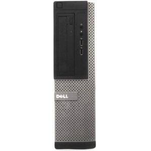 Dell Desktop Computer PC Small Form Factor Intel i5-4th Gen,16 GB RAM, 256 GB SDD, Keyboard and Mouse, Wi-Fi Bluetooth, Dual New 24 Monitor, 4 in 1 USB Hub, 16 GB Flash Drive Windows 10 Pro (Renewed)