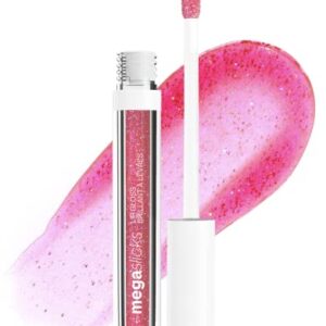 wet n wild Mega Slicks Lip Gloss | Long Lasting | Hyaluronic Acid | High Shine | Crushed Grapes