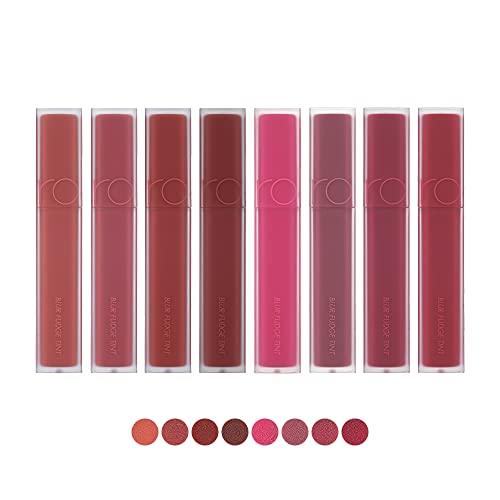 rom&nd BLUR FUDGE TINT | matte lipstick| light weight| cream type| super stay| k-beauty| highly pigment|moisturizing,0.17oz (01 POMELOCO)