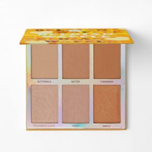 bh Cosmetics, Baked Bronzer and Highlighter, Face Palette, Weekend Vibes Belgian Waffle, 6 Colors, 6 oz