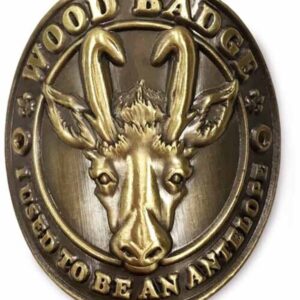 Wood Badge Antelope Hiking Stick Medallion