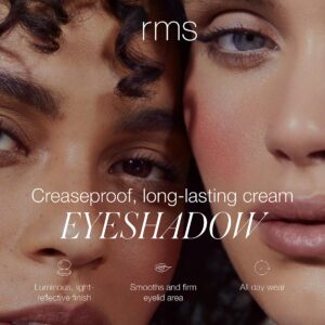 RMS Beauty Eyelights Cream Eyeshadow - Metallic Eyeshadow, Creamy Eyeshadow Eye Highlighter, Glitter Eyeshadow, Shimmer Eyeshadow Chrome Eyeshadow