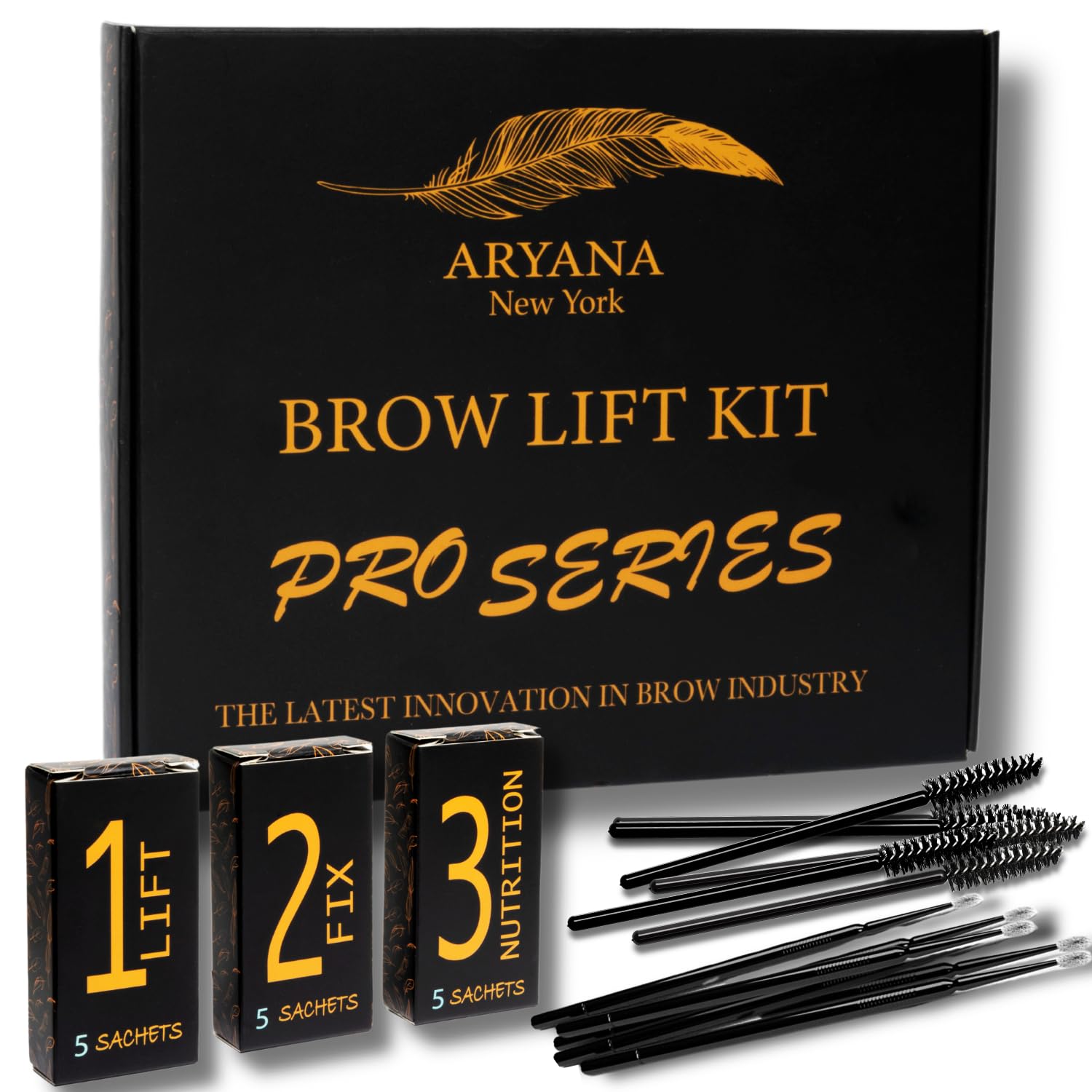 ARYANA NEW YORK Eyebrow Lamination Kit - At Home DIY and Salon Use brow perm for Fuller Eyebrows Instant Lift - Professional Brow Sachet Series