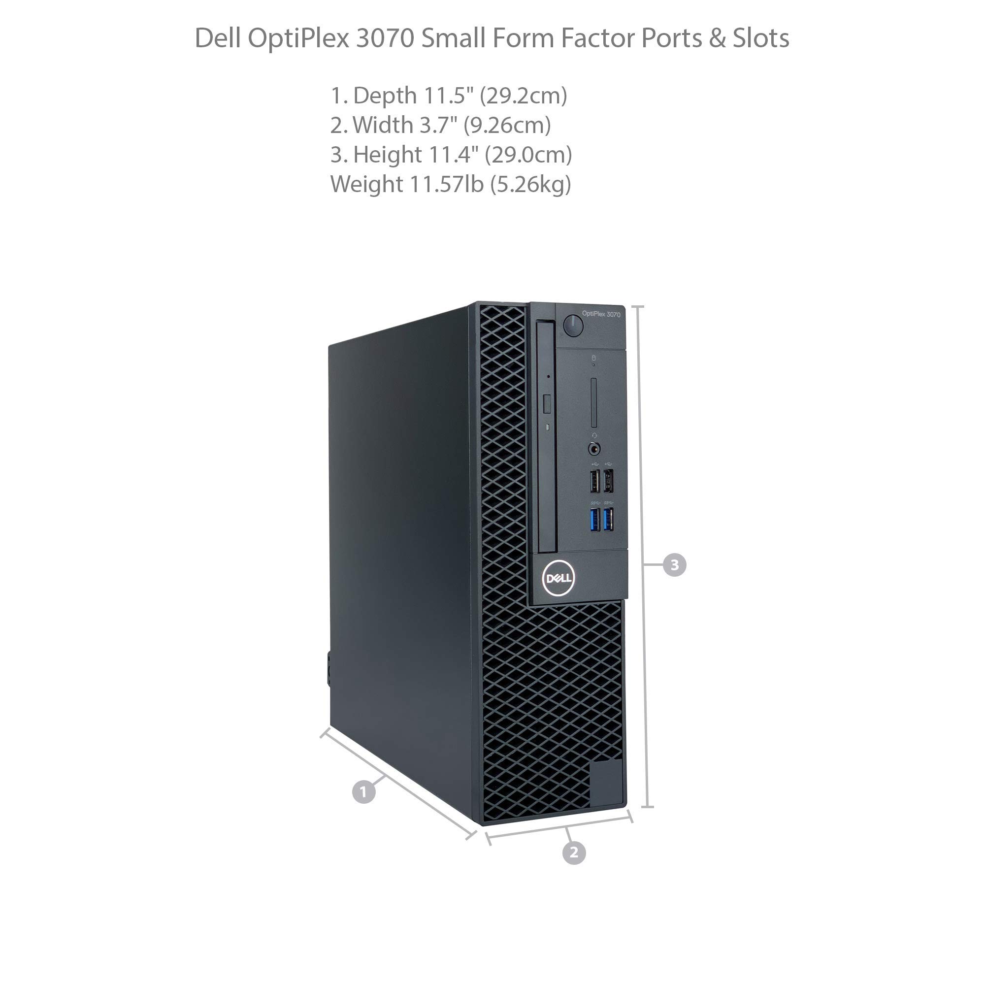 Dell OptiPlex 3070 SFF Small Form Factor Desktop - 9th Gen Intel Core i7-9700 8-Core CPU up to 4.70GHz, 16GB DDR4 Memory, 512GB SSD, Intel UHD Graphics 630, DVD Burner, Windows 10 Pro (Renewed)