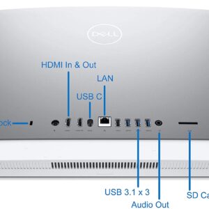 Dell Inspiron 5400 All in One Desktop Computer, 23.8” FHD Touchscreen, Intel 11th Gen i7-1165G7 Upto 4.7GHz, 32GB RAM, 2TB SSD, Webcam, HDMI, SD-Card, USB Type-C - Windows 10 Pro (Renewed)