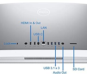 Dell Inspiron 5400 All in One Desktop Computer, 23.8” FHD, Intel 11th Gen i3-1115G4 Upto 4.1GHz, 16GB RAM, 512GB NVMe SSD, Webcam, HDMI, SD-Card, USB Type-C - Windows 10 Pro (Renewed)