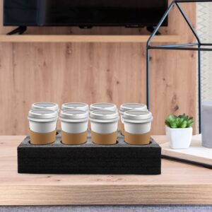 Cup Holder Tray Foam Drink Carrier Holder Trays: 8 Cup Holder Drink Carriers Beverage Coffee Drink Milk Tea Holder for Takeout picnics Outdoors Travel Disposable Cup Holder