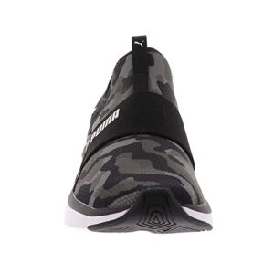 PUMA Softride Sophia Slip-On Camo AOP Women's Sneaker 8.5 B(M) US Black-Silver