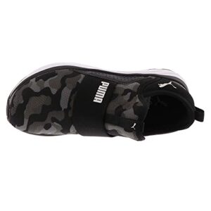 PUMA Softride Sophia Slip-On Camo AOP Women's Sneaker 8.5 B(M) US Black-Silver