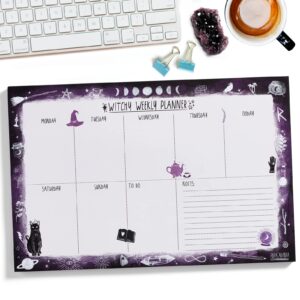 Planner Fall Décor Big Weekly Planner Notepad Agenda Office desk Room Décor Witchy Mother's Day Gifts For Women Undated 2023 By Spirit Nest