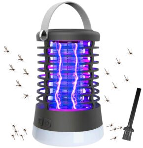 bug zapper outdoor bug repellent rechargeable camping lamp waterproof mosquito killer fly trap mosquito repellent portable bug zapper for outdoor, patio, camping accessories, camping gear must haves