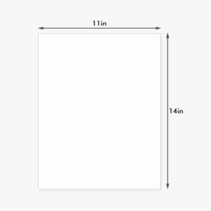 Somime 10 Pack Backing Boards Only - 11X14 Uncut White Mats Matboards, Acid Free & White Core Backerboards, Ideal for Photos, Pictures, Prints, Frames, Arts