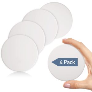 grotheory door stoppers wall protector, 4 pack large 3.15" silicone door knob wall protectors with strong self adhesive, door handle bumper door stops for wall guard protection