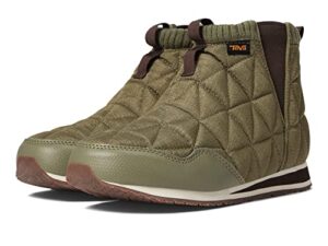 teva women's reember mid moccasin, burnt olive, 8