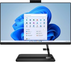 lenovo 2023 ideacenter 22" fhd touchscreen all-in-one desktop intel 2-core i3-1115g4 intel uhd graphics 32gb ram ddr4 1tb nvme ssd wifi ac bt hdmi webcam rj45 dvd windows 11 home w/re usb